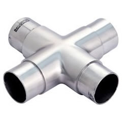 4 Way Cross Connector 42.4mm o/d (316) - EasyFix Balustrades