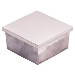 Flat Square End Cap 25mm (316) - EasyFix Balustrades