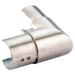 Slotted 90deg Vertical Elbow 48.3mm o/d (316) - EasyFix Balustrades