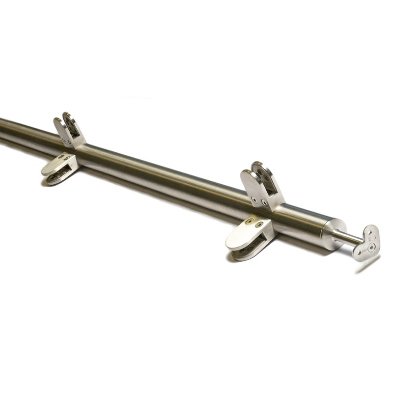 Side Mounted Corner Post for Glass 42.4mm o/d (316) - EasyFix Balustrades