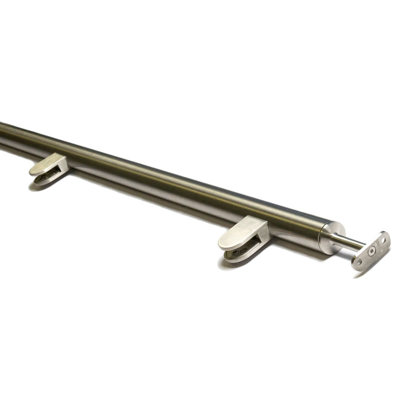 Side Mounted End Post for Glass 42.4mm o/d (304) - EasyFix Balustrades