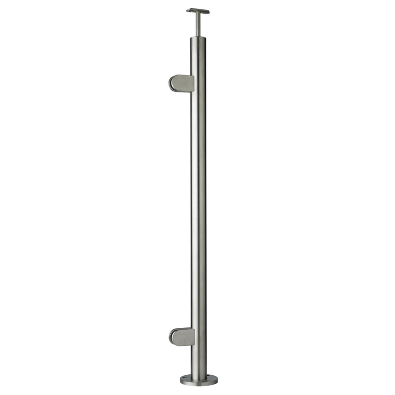 Top Mounted End Post for Glass 42.4mm o/d (316) - EasyFix Balustrades